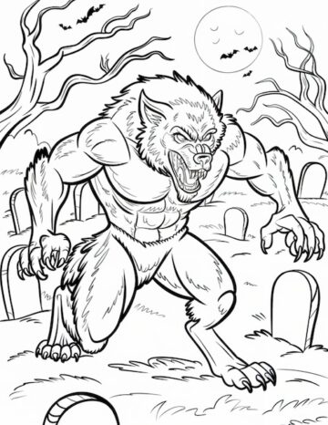 25 Free Printable Werewolf Coloring Pages - Prudent Penny Pincher