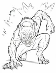 25 Free Printable Werewolf Coloring Pages - Prudent Penny Pincher