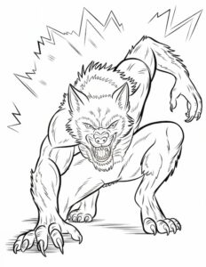 25 Free Printable Werewolf Coloring Pages - Prudent Penny Pincher
