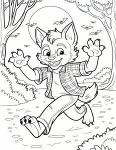 25 Free Printable Werewolf Coloring Pages - Prudent Penny Pincher