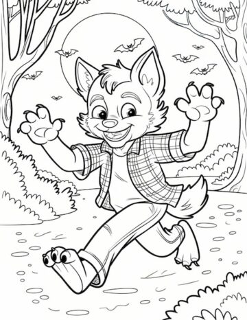 25 Free Printable Werewolf Coloring Pages - Prudent Penny Pincher