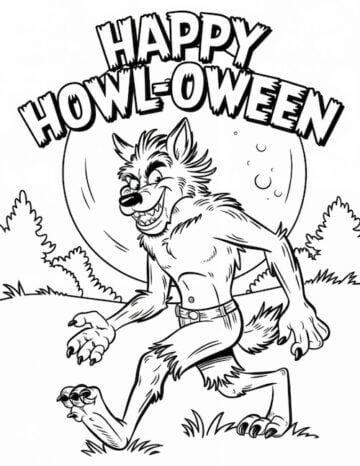 25 Free Printable Werewolf Coloring Pages - Prudent Penny Pincher