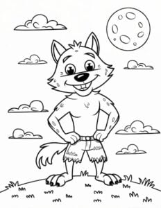 25 Free Printable Werewolf Coloring Pages - Prudent Penny Pincher
