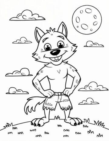 25 Free Printable Werewolf Coloring Pages - Prudent Penny Pincher