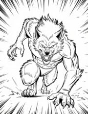 25 Free Printable Werewolf Coloring Pages - Prudent Penny Pincher