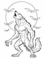 25 Free Printable Werewolf Coloring Pages - Prudent Penny Pincher