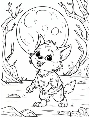 25 Free Printable Werewolf Coloring Pages - Prudent Penny Pincher