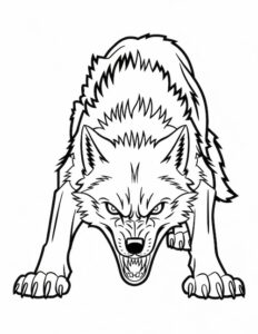 25 Free Printable Werewolf Coloring Pages - Prudent Penny Pincher