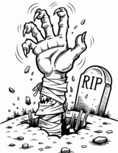 25 Free Printable Zombie Coloring Pages - Prudent Penny Pincher