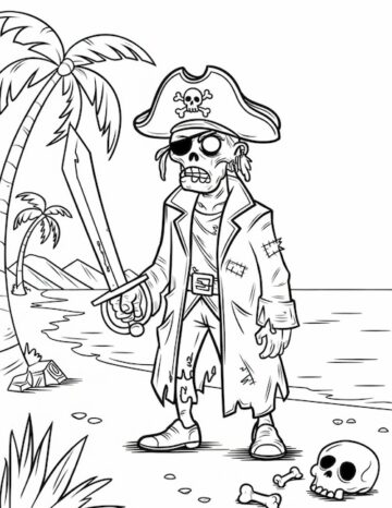 25 Free Printable Zombie Coloring Pages - Prudent Penny Pincher