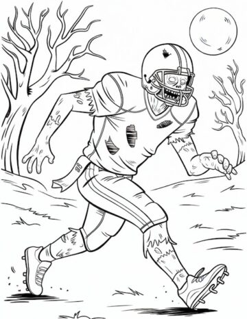 25 Free Printable Zombie Coloring Pages - Prudent Penny Pincher