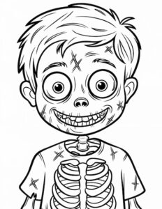 25 Free Printable Zombie Coloring Pages - Prudent Penny Pincher
