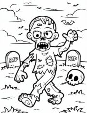 25 Free Printable Zombie Coloring Pages - Prudent Penny Pincher