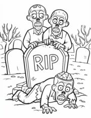 25 Free Printable Zombie Coloring Pages - Prudent Penny Pincher