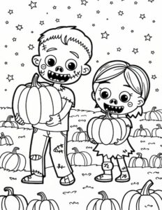 25 Free Printable Zombie Coloring Pages - Prudent Penny Pincher