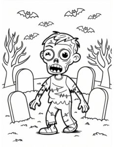 25 Free Printable Zombie Coloring Pages - Prudent Penny Pincher