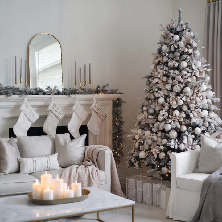 20 Festive Christmas Living Room Decor Ideas - Prudent Penny Pincher