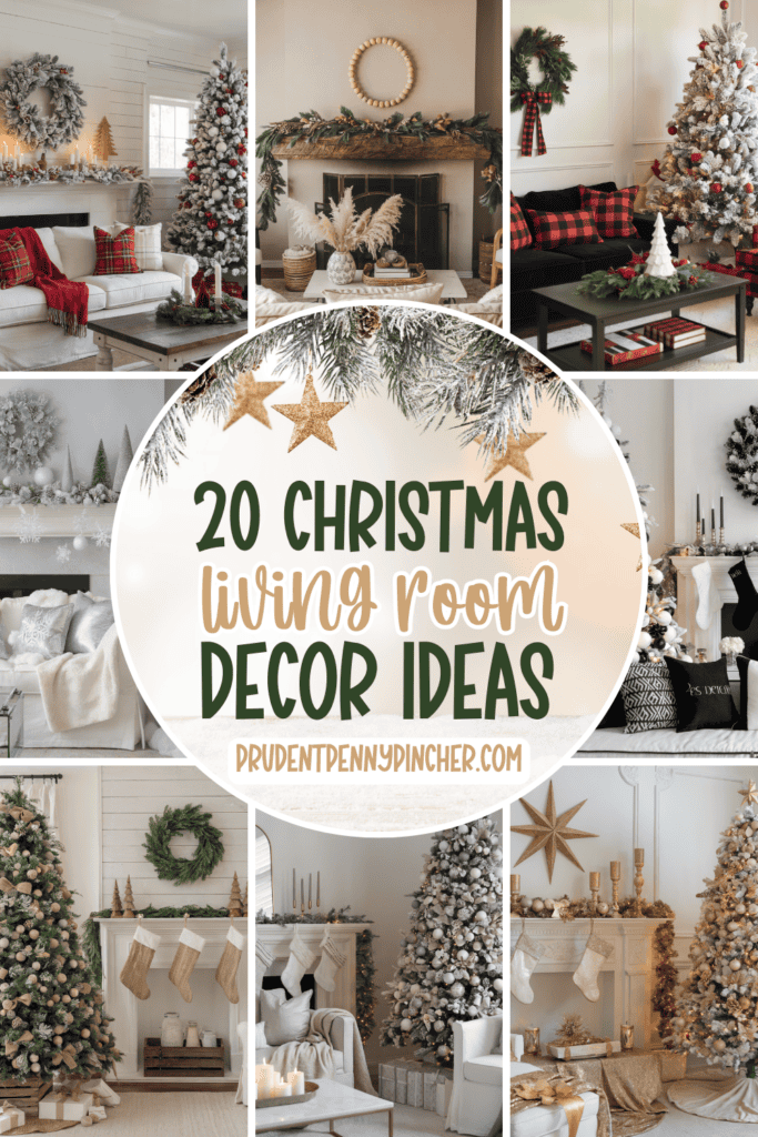 20 Festive Christmas Living Room Decor Ideas - Prudent Penny Pincher