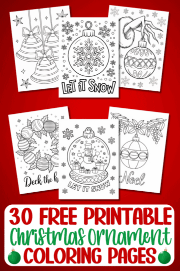 40 Free Printable Christmas Ornament Coloring Pages for Kids - Prudent ...
