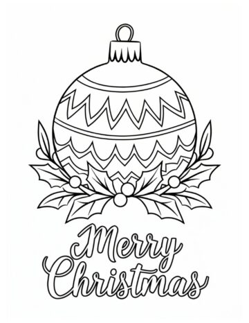 40 Free Printable Christmas Ornament Coloring Pages for Kids - Prudent ...