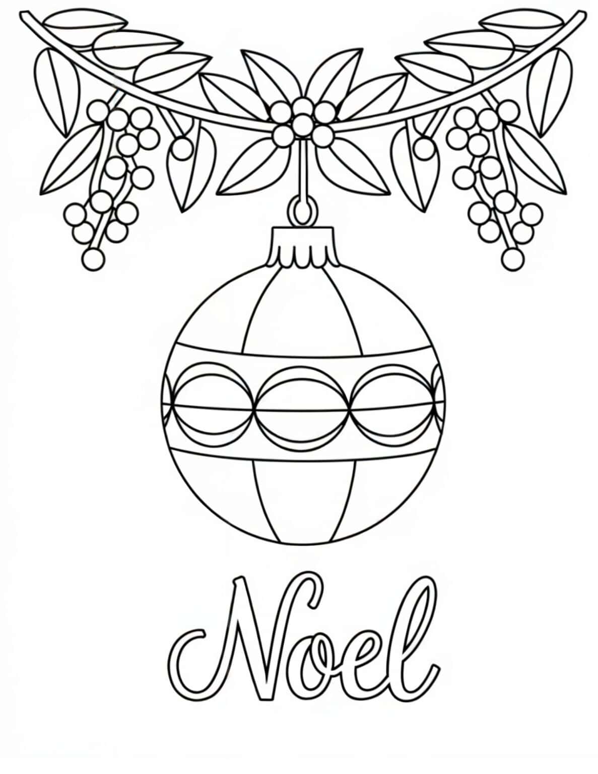 40 Free Printable Christmas Ornament Coloring Pages for Kids - Prudent ...
