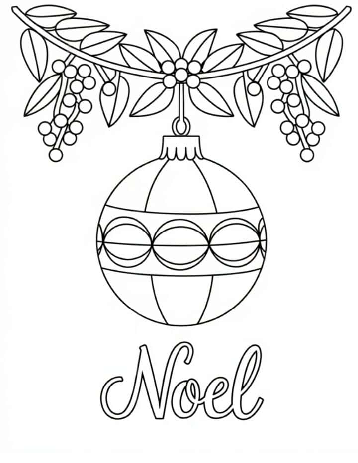 40 Free Printable Christmas Ornament Coloring Pages for Kids - Prudent ...