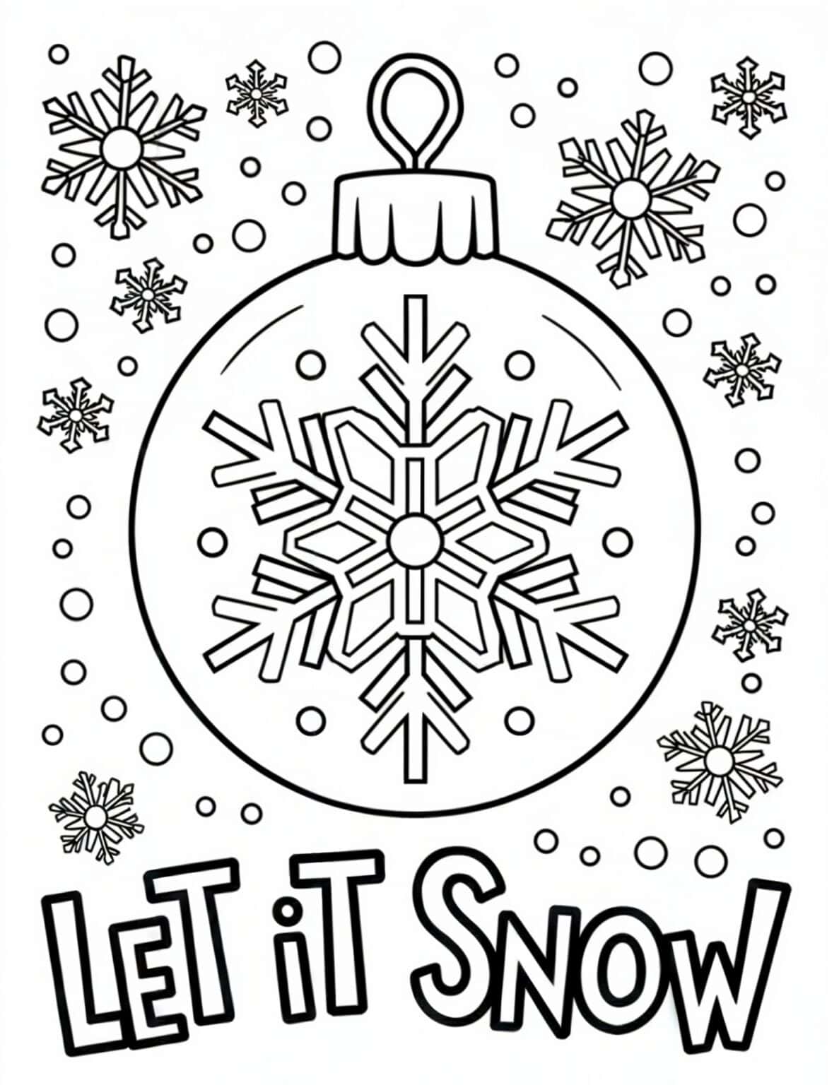 40 Free Printable Christmas Ornament Coloring Pages for Kids - Prudent ...