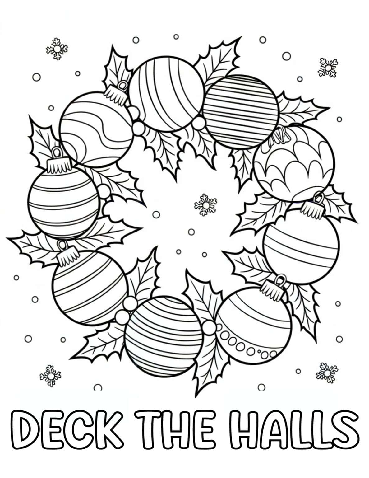 40 Free Printable Christmas Ornament Coloring Pages for Kids - Prudent ...