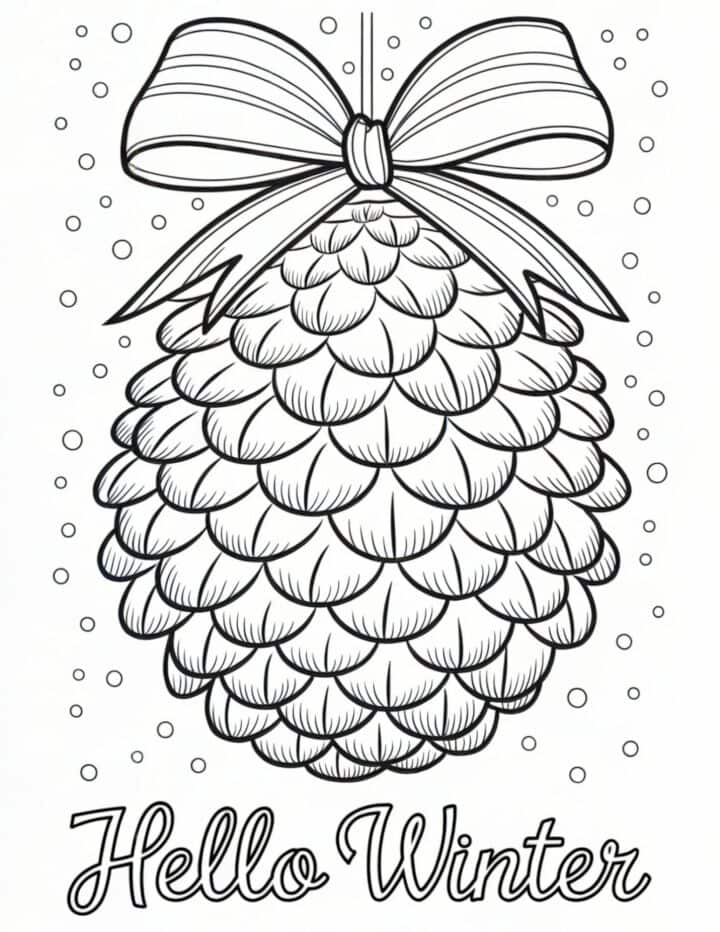 40 Free Printable Christmas Ornament Coloring Pages for Kids - Prudent ...