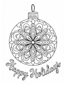 40 Free Printable Christmas Ornament Coloring Pages for Kids - Prudent ...