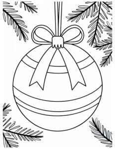 40 Free Printable Christmas Ornament Coloring Pages for Kids - Prudent ...