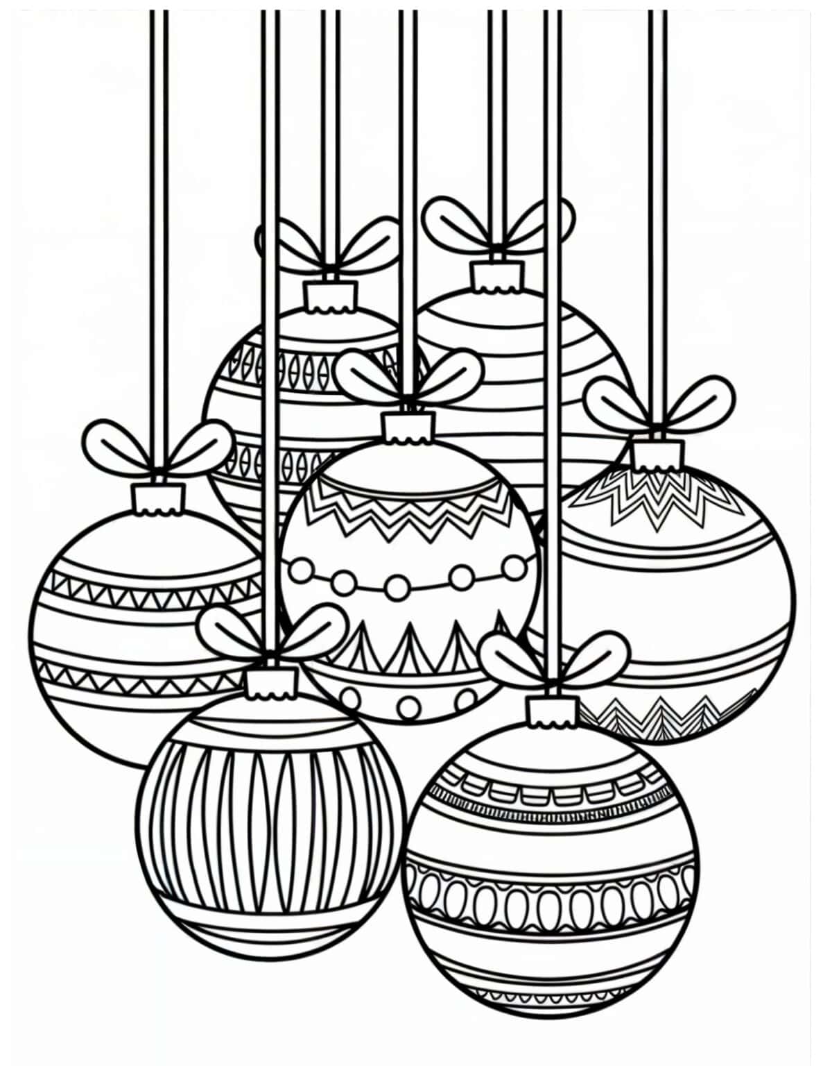 40 Free Printable Christmas Ornament Coloring Pages for Kids - Prudent ...