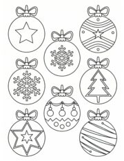 40 Free Printable Christmas Ornament Coloring Pages for Kids - Prudent ...