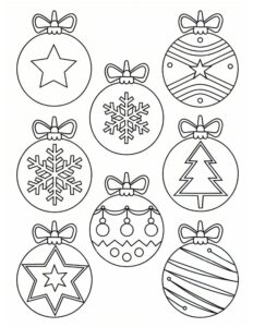 40 Free Printable Christmas Ornament Coloring Pages for Kids - Prudent ...