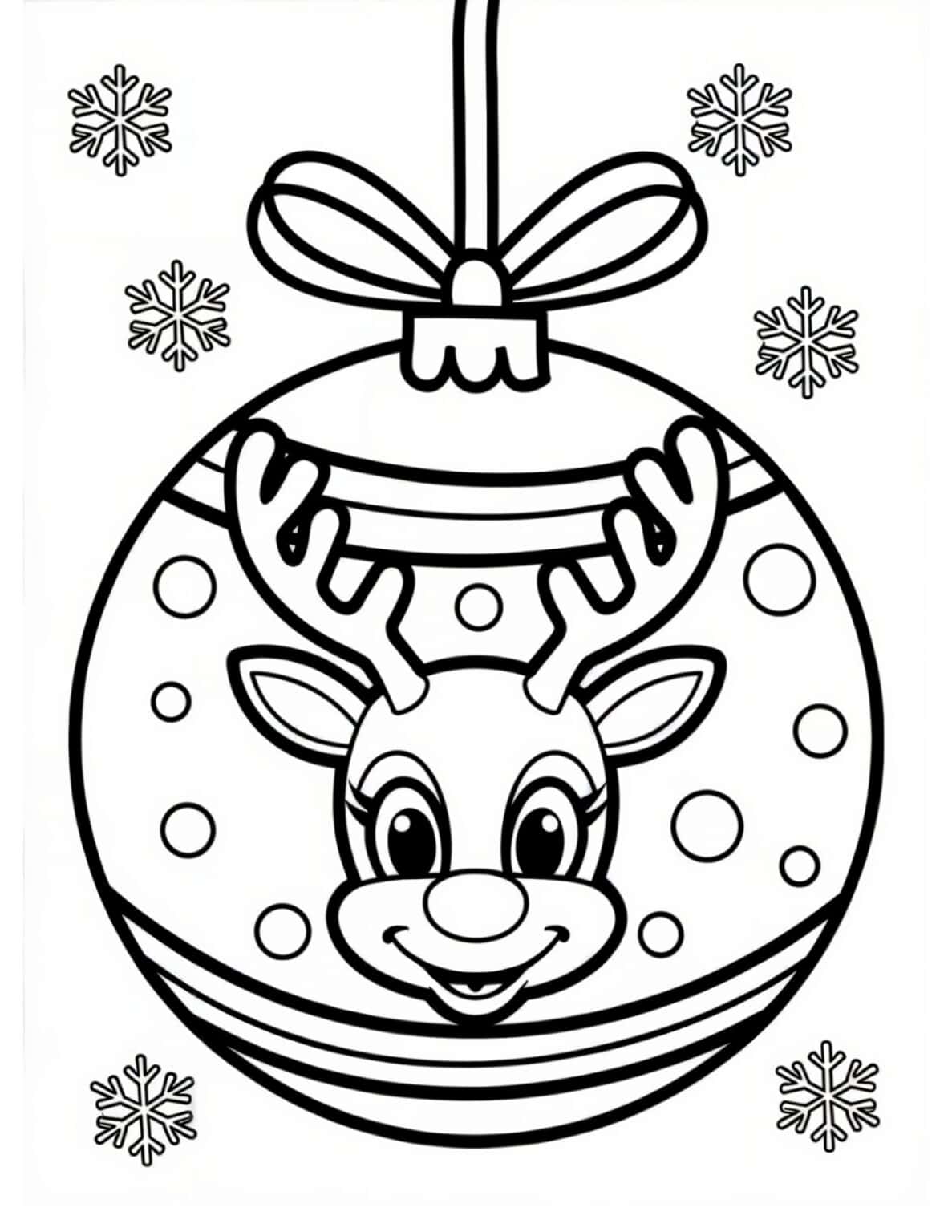 40 Free Printable Christmas Ornament Coloring Pages for Kids - Prudent ...