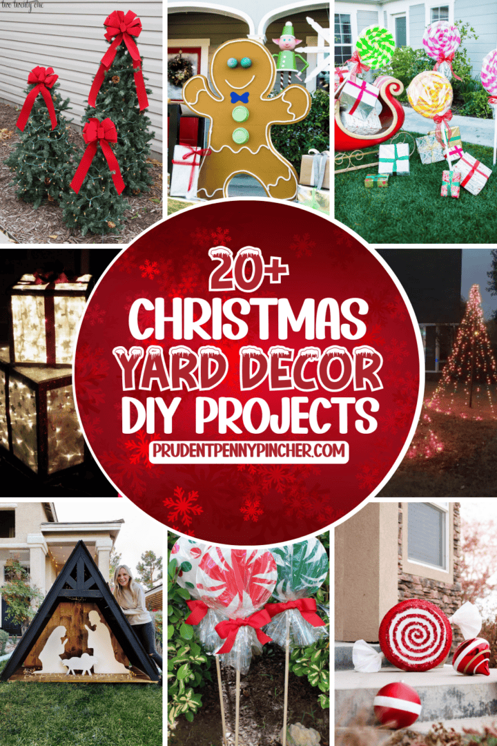20 Best DIY Christmas Yard Decor Ideas - Prudent Penny Pincher