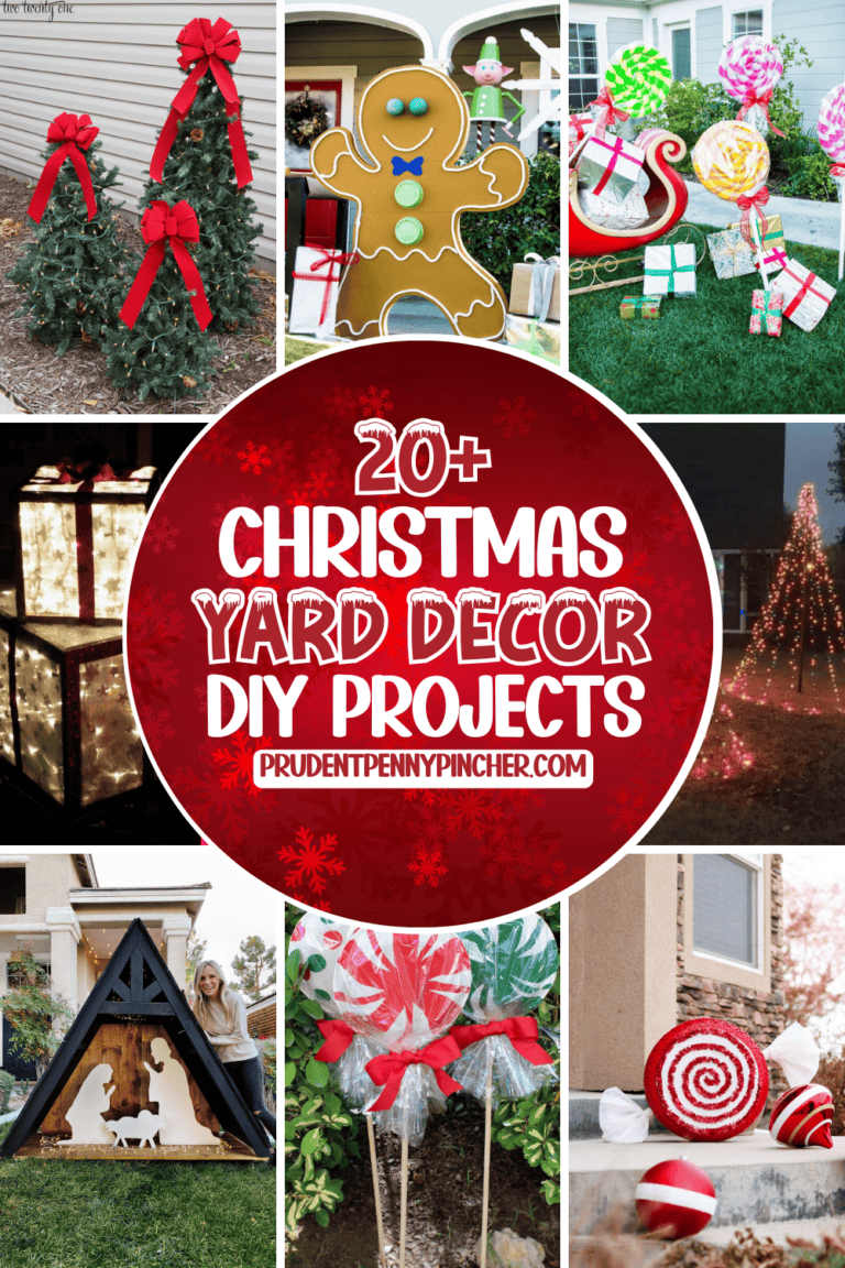 20 Best DIY Christmas Yard Decor Ideas - Prudent Penny Pincher