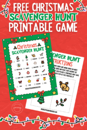 Free Printable Christmas Scavenger Hunt Game for Kids - Prudent Penny ...