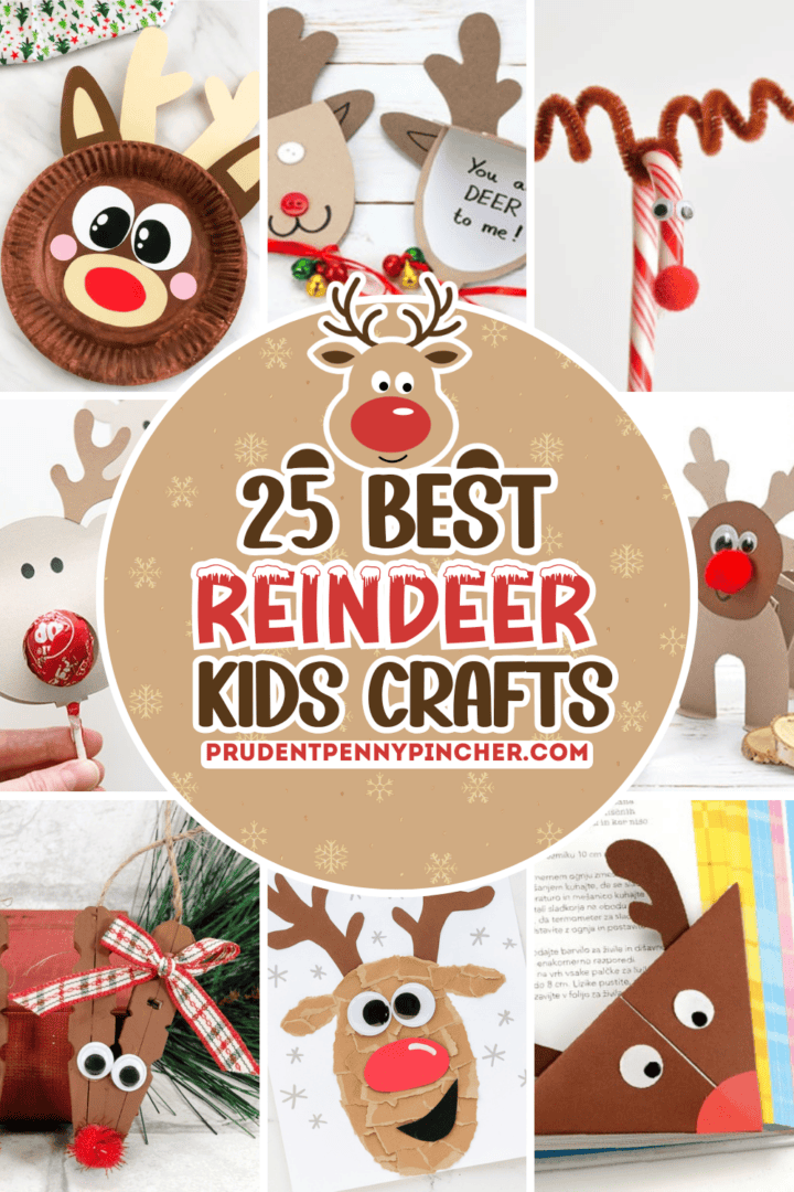 25 Best Reindeer Crafts for Kids - Prudent Penny Pincher