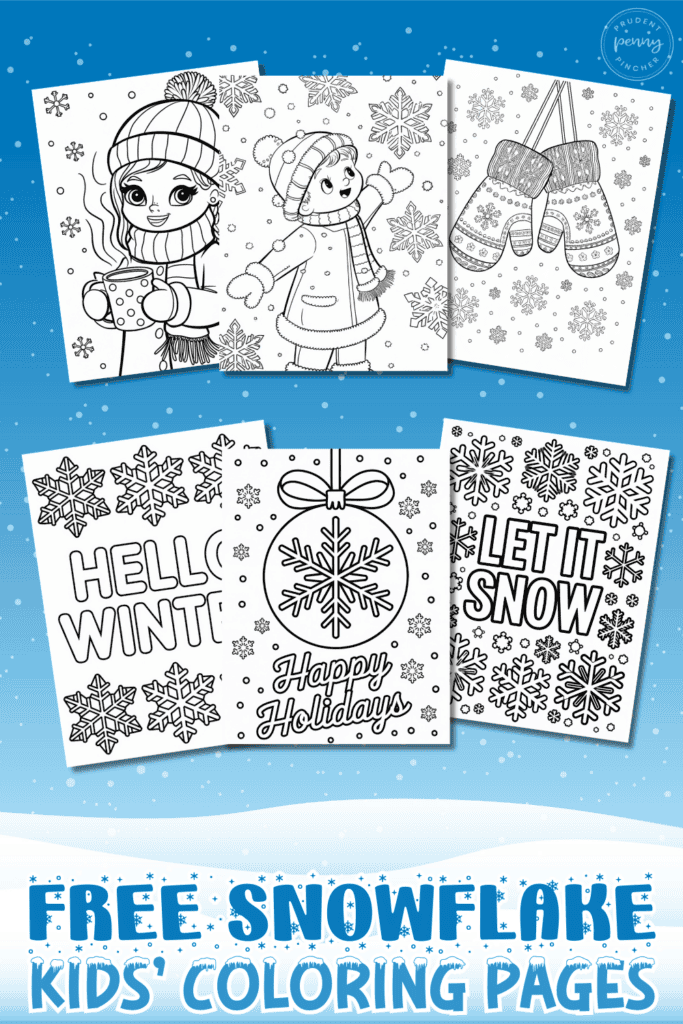 35 Free Printable Snowflake Coloring Pages for Kids - Prudent Penny Pincher