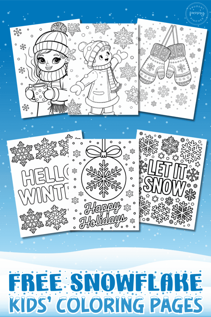 35 Free Printable Snowflake Coloring Pages for Kids - Prudent Penny Pincher