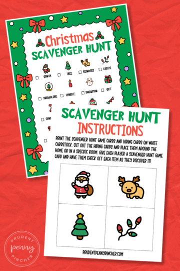 Free Printable Christmas Scavenger Hunt Game for Kids - Prudent Penny ...