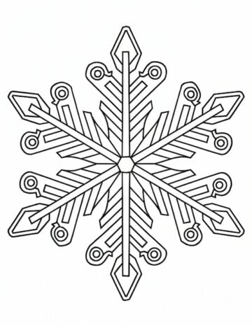 35 Free Printable Snowflake Coloring Pages for Kids - Prudent Penny Pincher