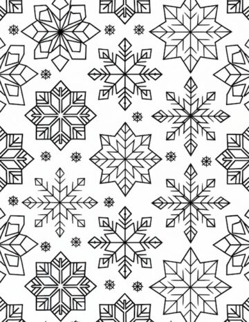 35 Free Printable Snowflake Coloring Pages for Kids - Prudent Penny Pincher