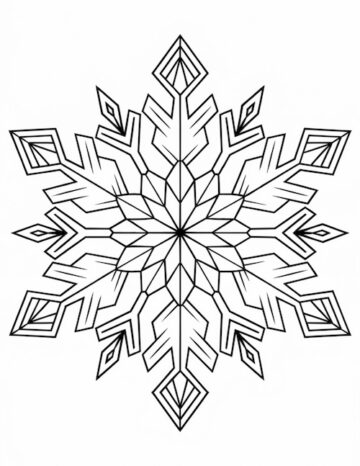 35 Free Printable Snowflake Coloring Pages for Kids - Prudent Penny Pincher