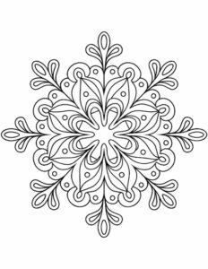 35 Free Printable Snowflake Coloring Pages for Kids - Prudent Penny Pincher