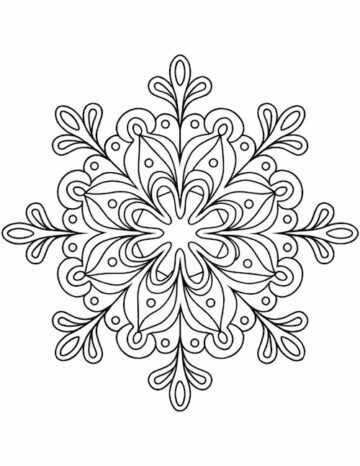 35 Free Printable Snowflake Coloring Pages for Kids - Prudent Penny Pincher