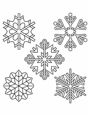 35 Free Printable Snowflake Coloring Pages for Kids - Prudent Penny Pincher