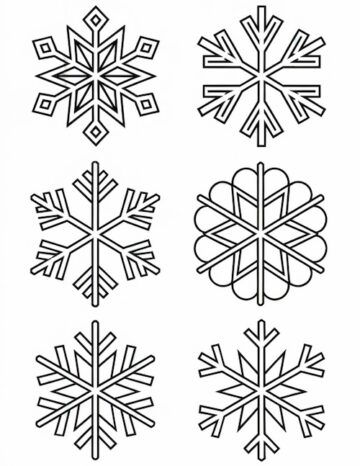 35 Free Printable Snowflake Coloring Pages for Kids - Prudent Penny Pincher
