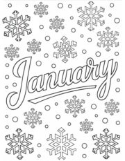 Free Printable January Coloring Pages for Kids - Prudent Penny Pincher